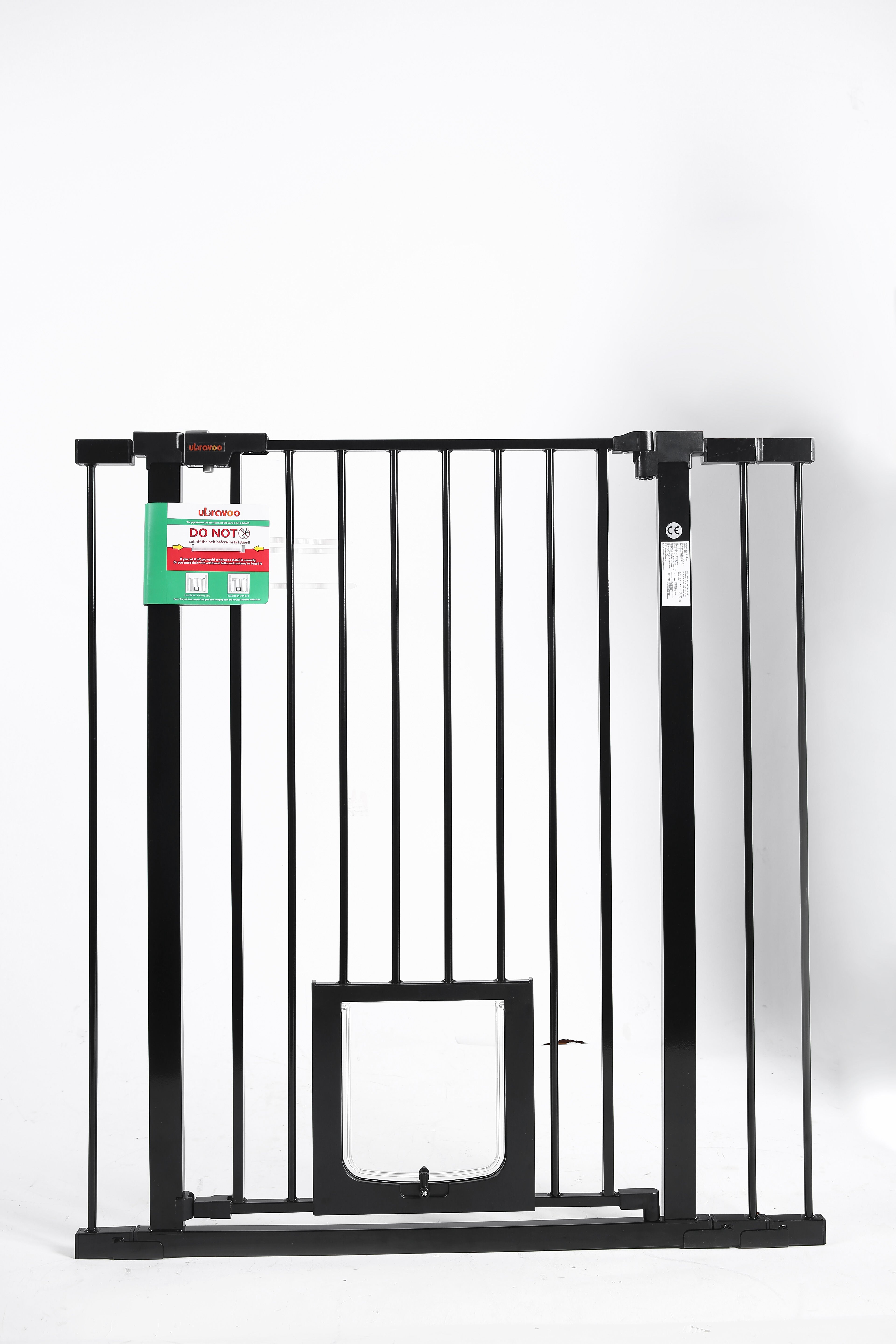 Stair Safety Gate / Door Safety Gate No Drilling 75-123 cm Automatic ...